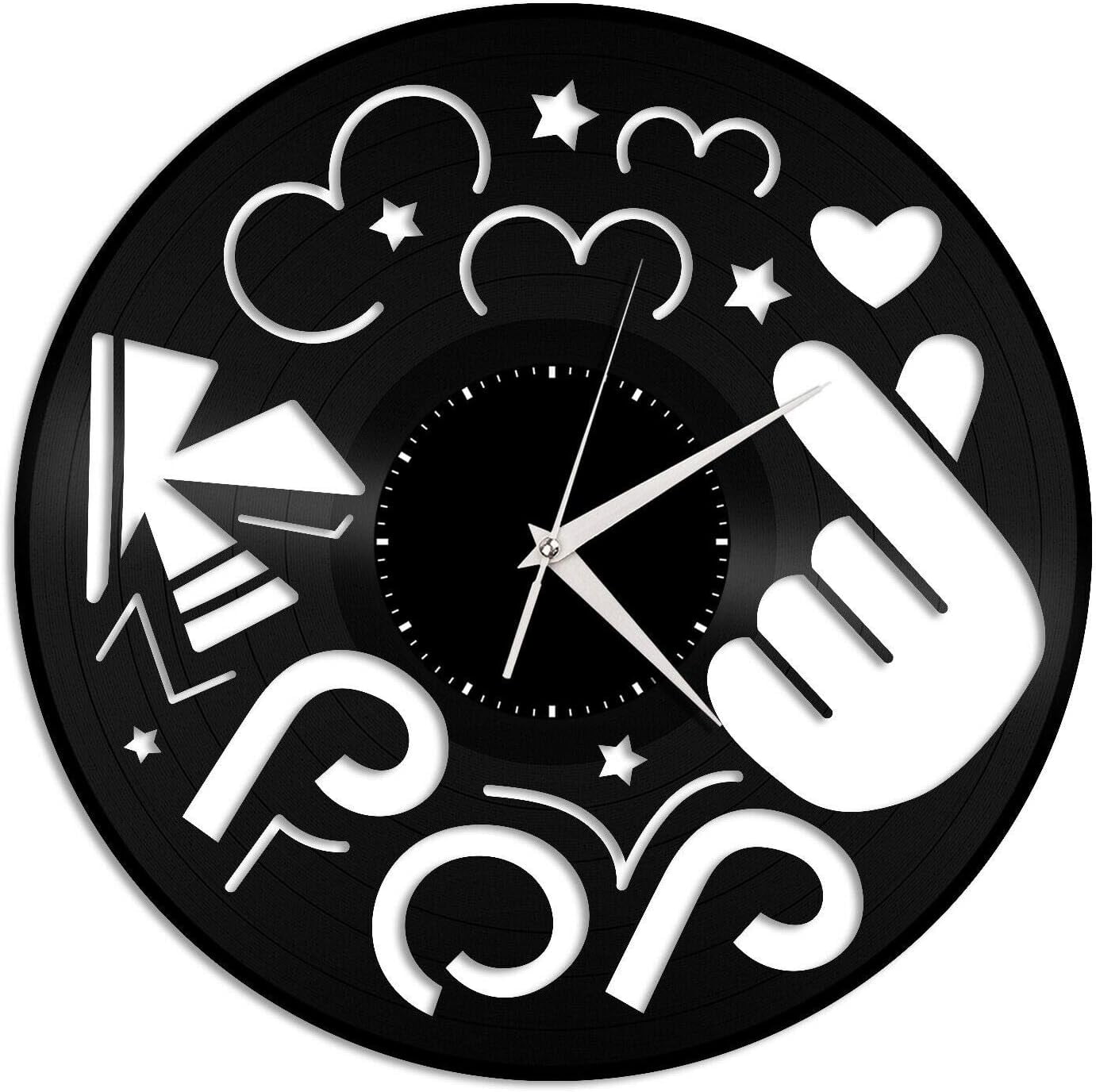 Kpop Vinyl Wall Clock,Vinyl Record Clock Wall Art Unique Room ...