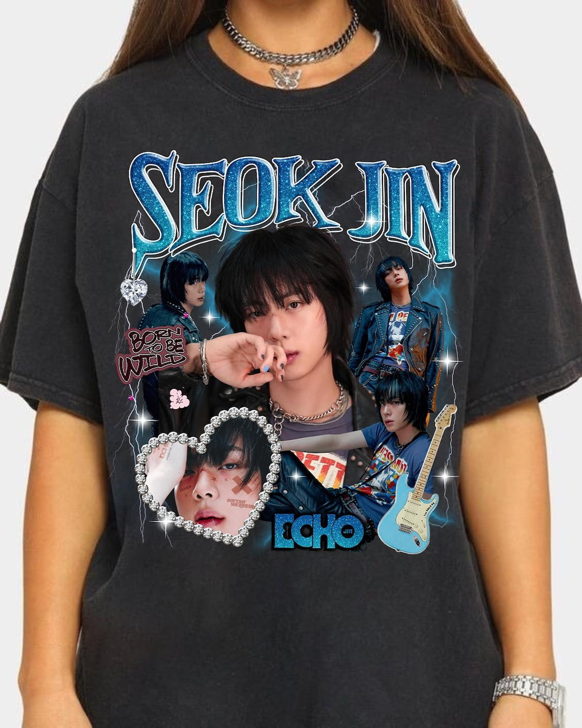 Kpop concert tshirt Jin BTS 2025 tour shirt Worldwide Handsome fan ...