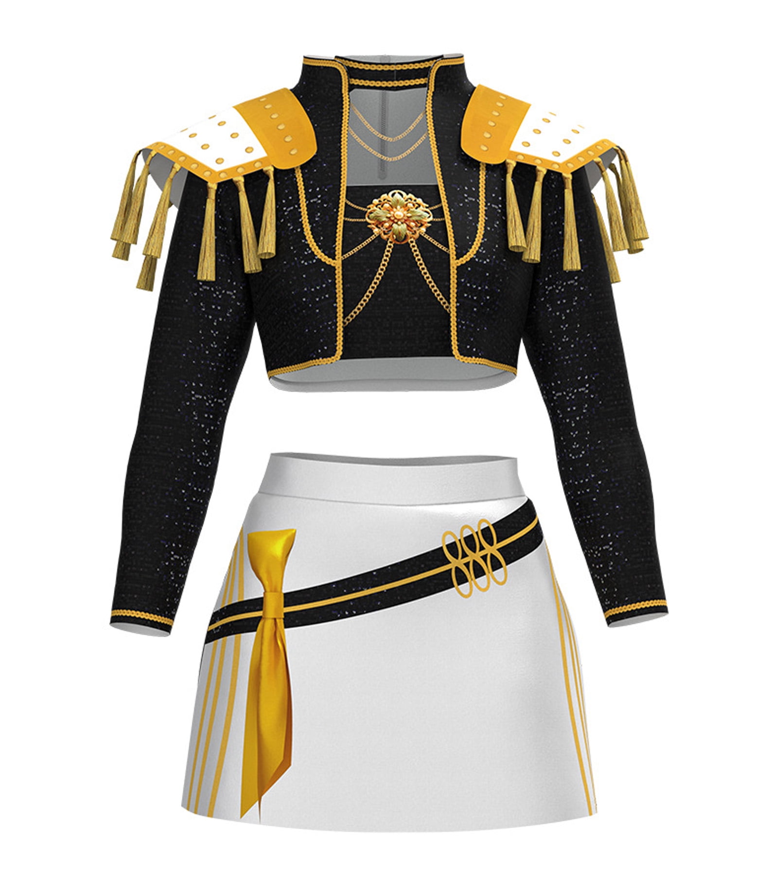 ZTACE POP Singer Stars Costumes (Printed Edition) - Black & Gold Rumi ...