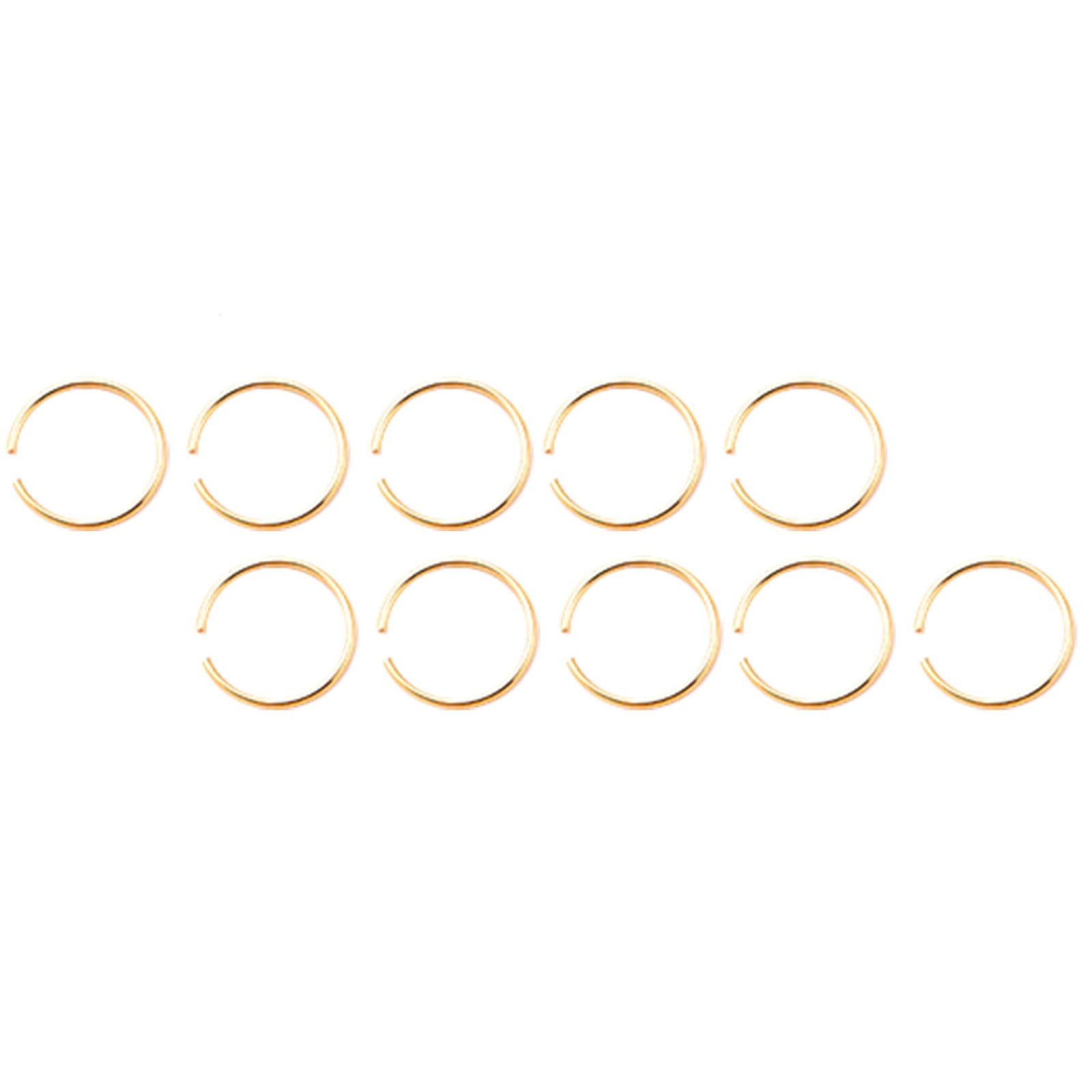 Kpudyod Unisex Solid Corner Stainless Steel C-ring Solid Sensitive ...