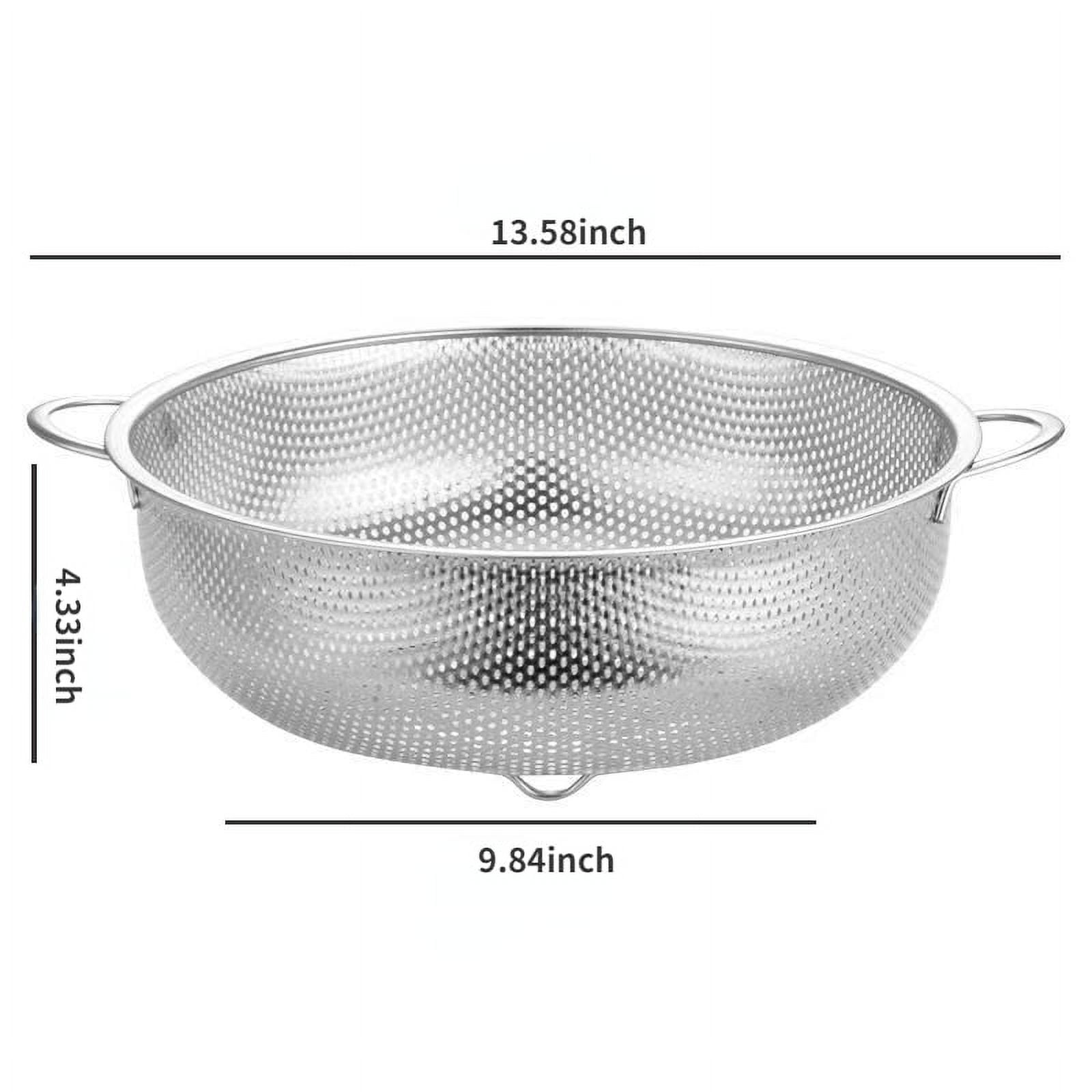 Kqpoinw Household Stainless Steel Mesh Colander with Handle Fruit ...
