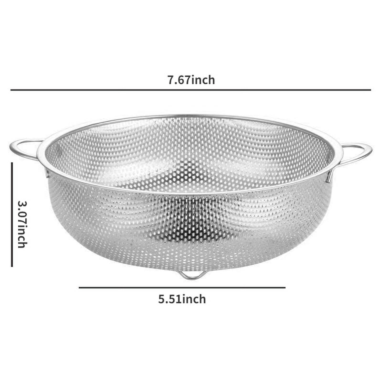 Kqpoinw Household Stainless Steel Mesh Colander with Handle Fruit ...