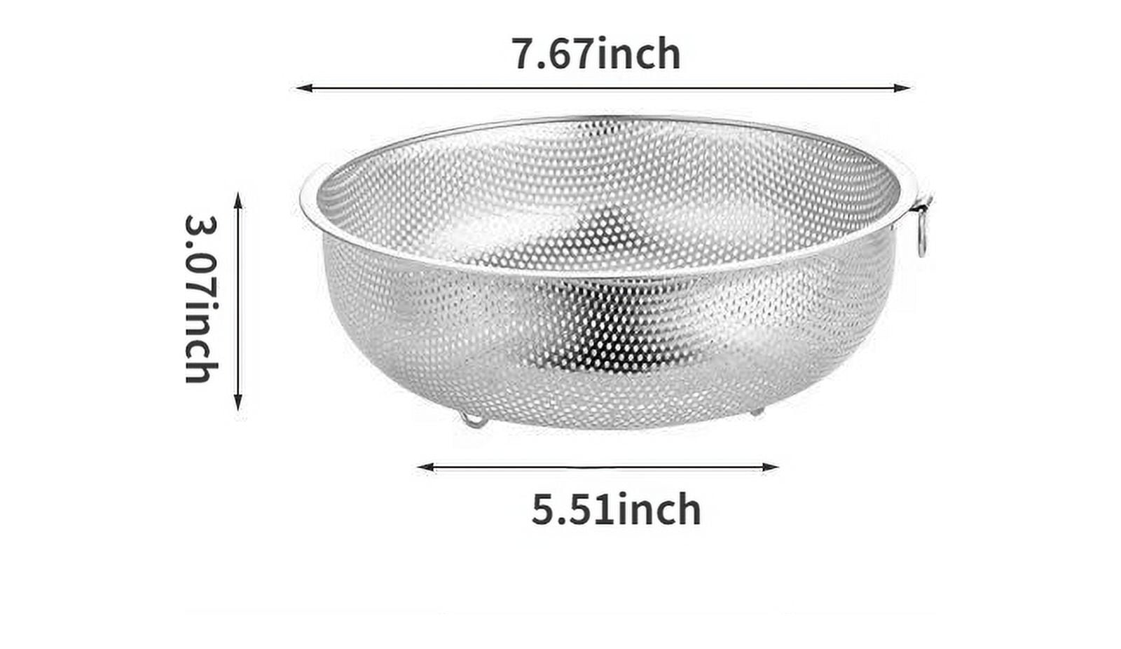 Kqpoinw Household Stainless Steel Mesh Colander with Handle Fruit ...