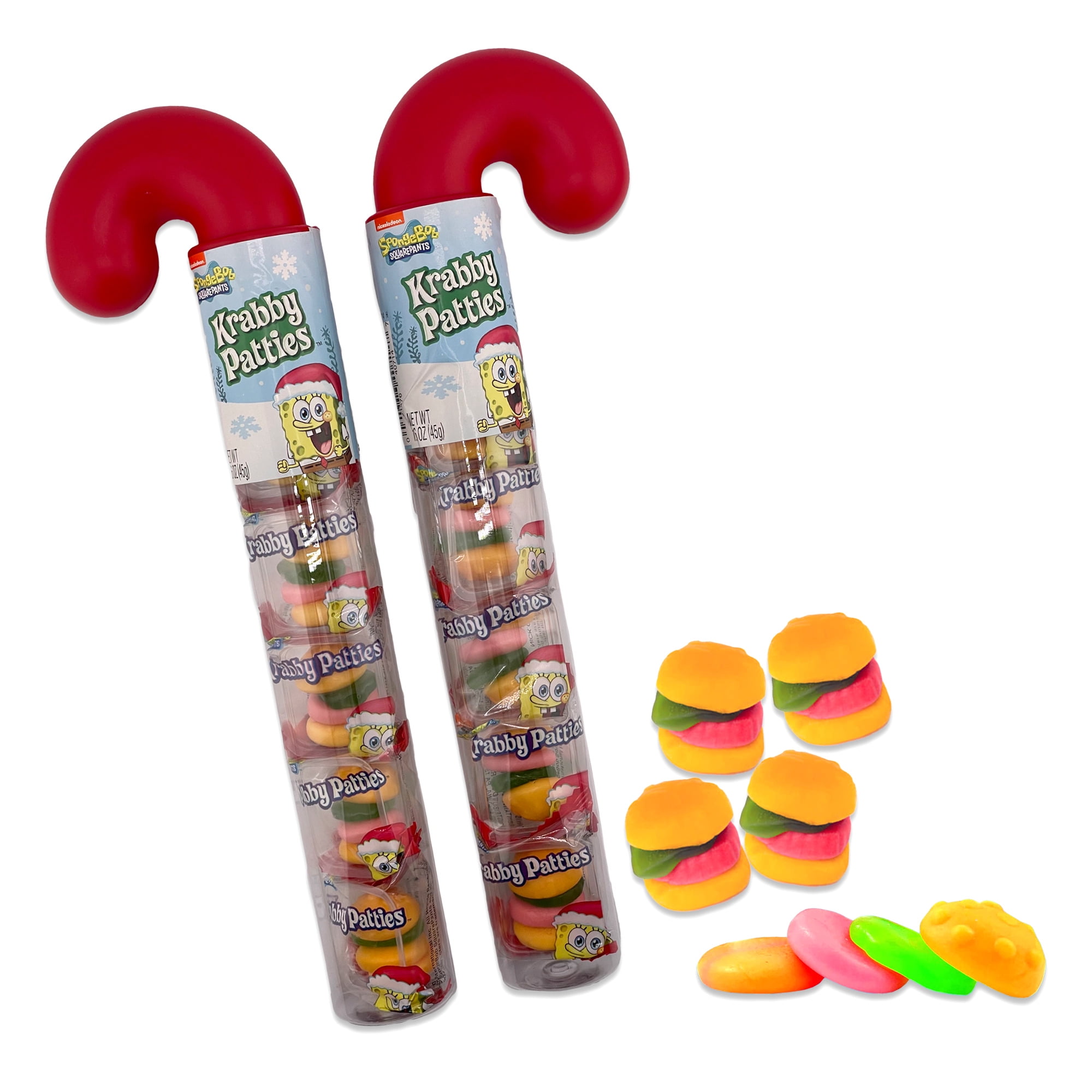 Krabbi Patty Candy Cane Tube Pack of 2 - Walmart.com