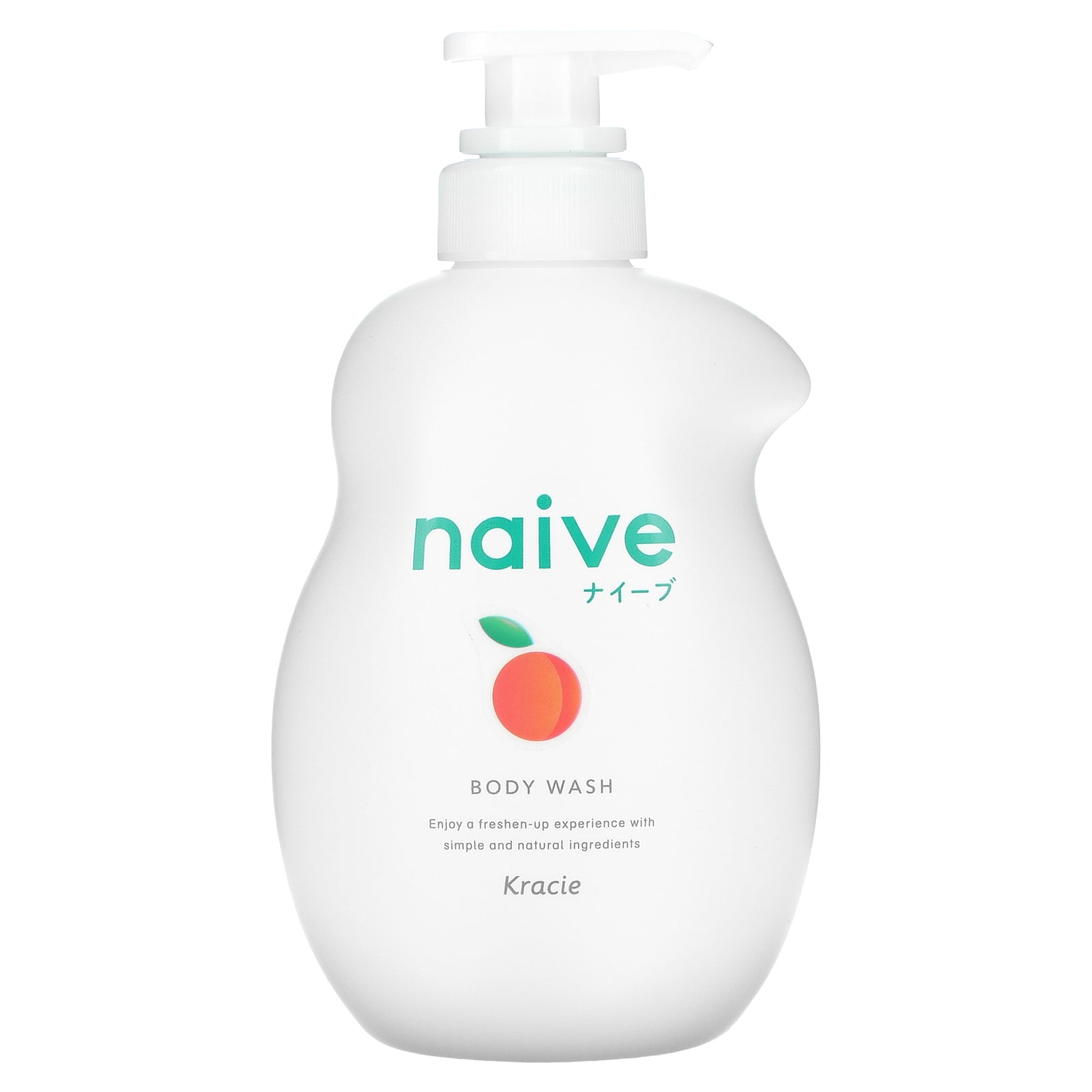 Kracie Naive, Body Wash, Peach, 17.9 fl oz (530 ml) - Walmart.com