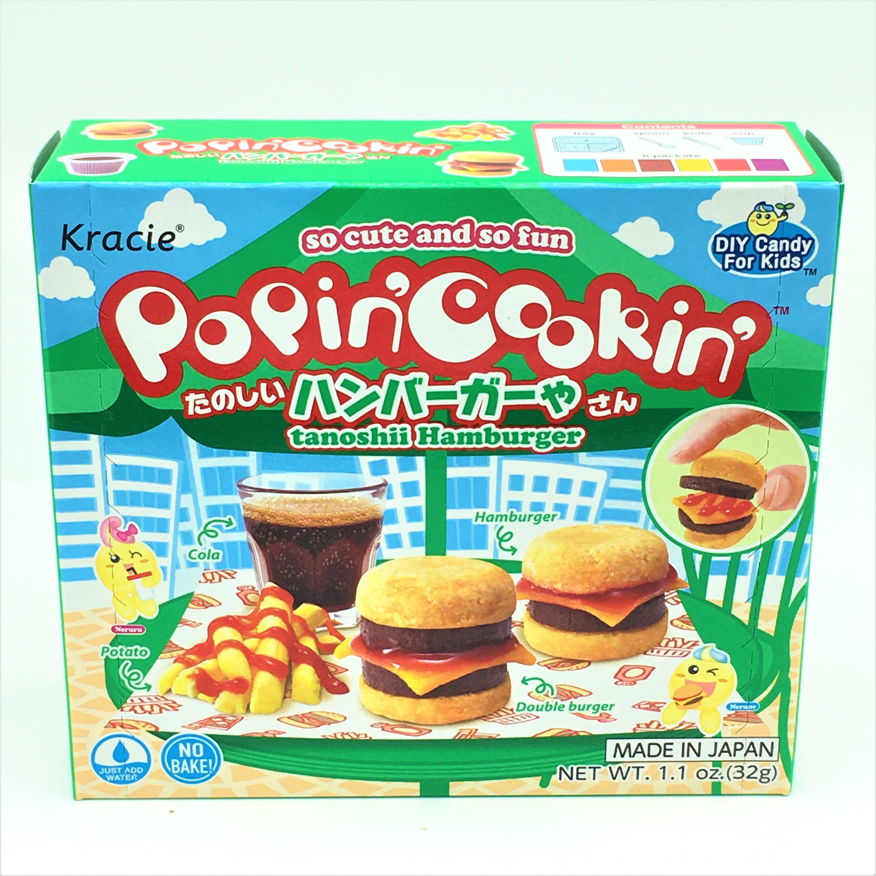 Kracie Popin' Cookin' Diy Japanese Candy Kit, Tanoshii Hamburger, 32g - Walmart.com