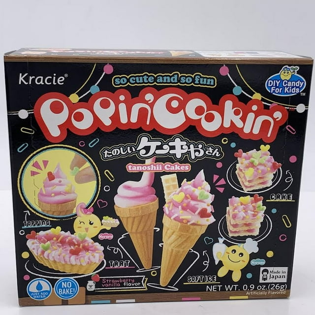 Kracie Popin' Cookin' Diy Japanese Candy Kit , tanoshii Cakes , 26 g - Walmart.com