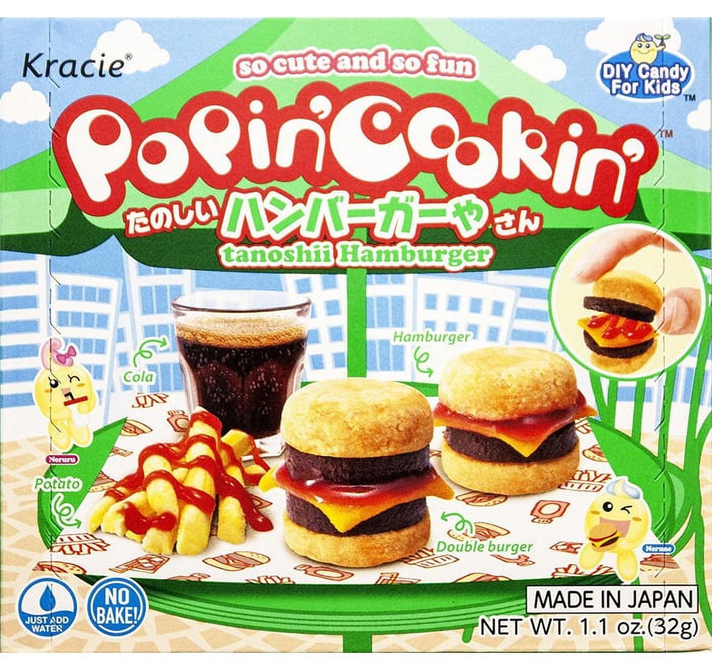 Kracie Tanoshii Hamburger DIY Candy Kit, Play Food, Arts and Crafts for ...