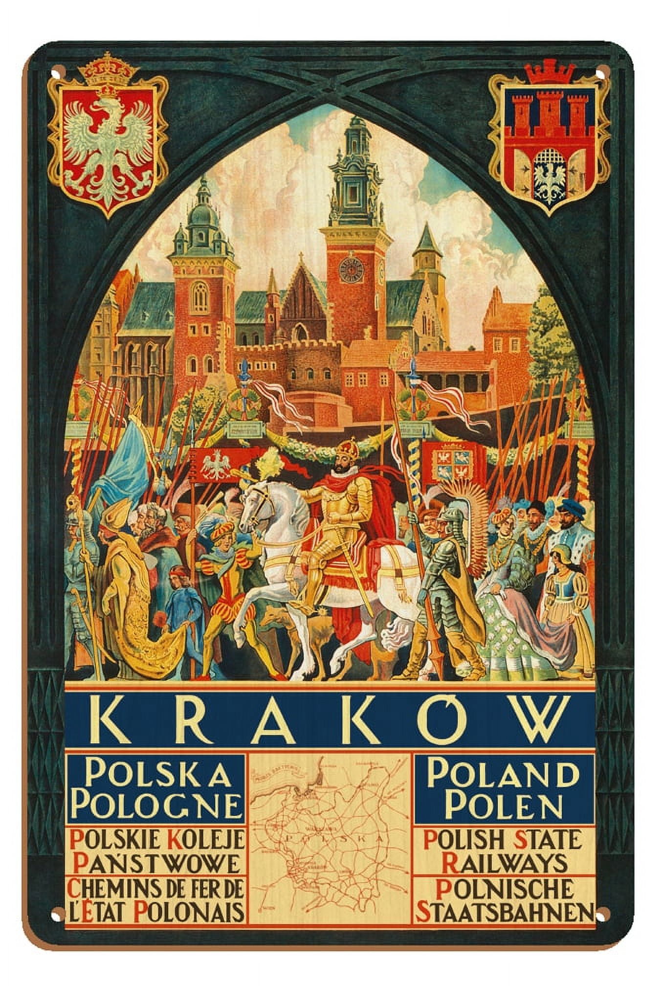 Kracow Poland - Polish State Railways - King Stefan Bathory - Vintage ...