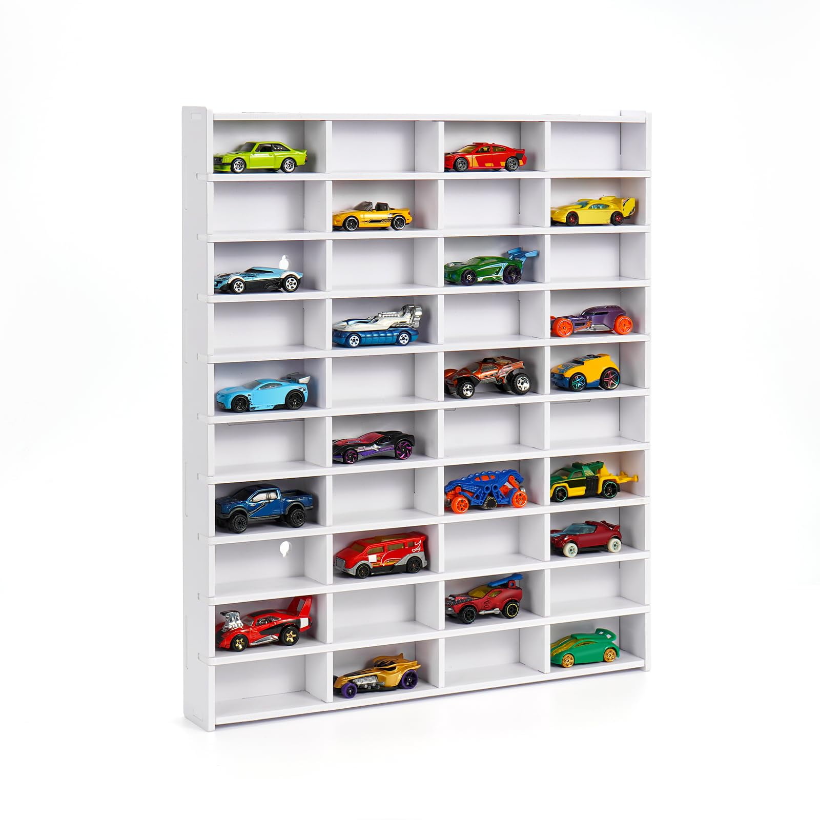 Krafetto Toy Car Display Shelf, Holds 40 Diecast 1/64 Toy Cars, Wall ...