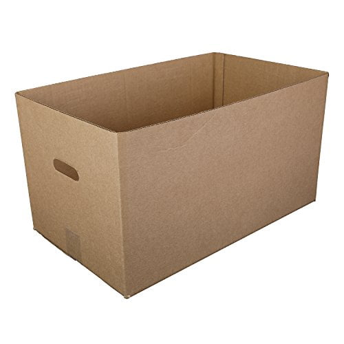 Kraft 22 Inch x 13 Inch x 12-1/2 Inch Corrugated Handle Carry Out Box ...