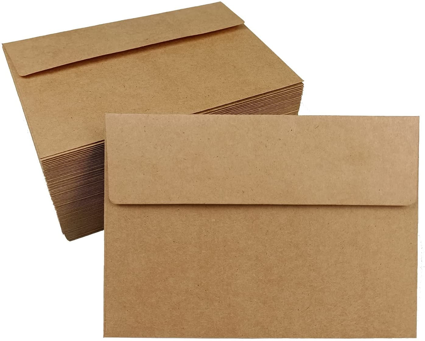 Kraft Brown A6 Invitation Envelopes,100 Pack 4.75 X 6.5 Inches Quick ...