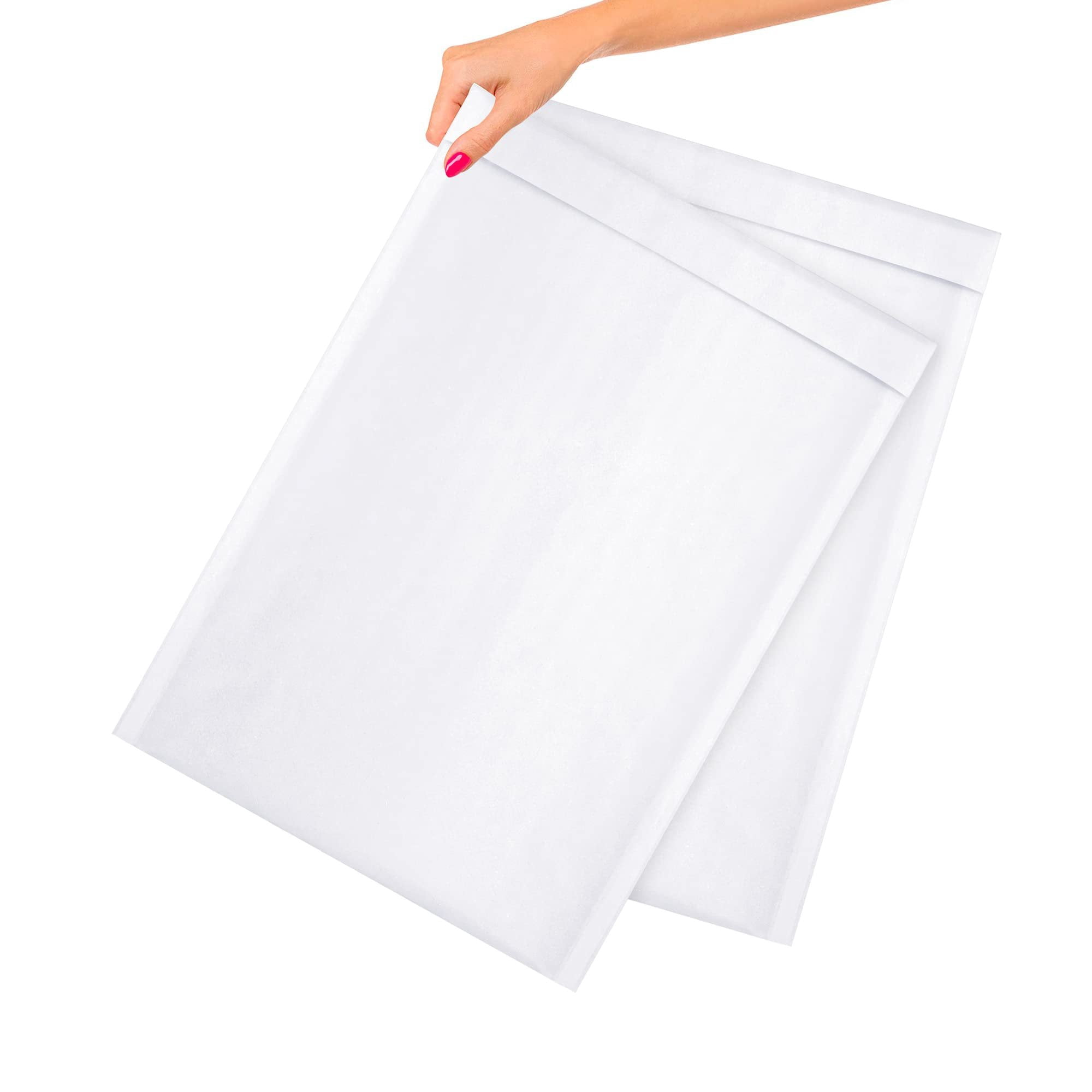 Kraft Bubble Mailer 12.5 x 18 Inches. Pack of 100 White Kraft Bubble ...