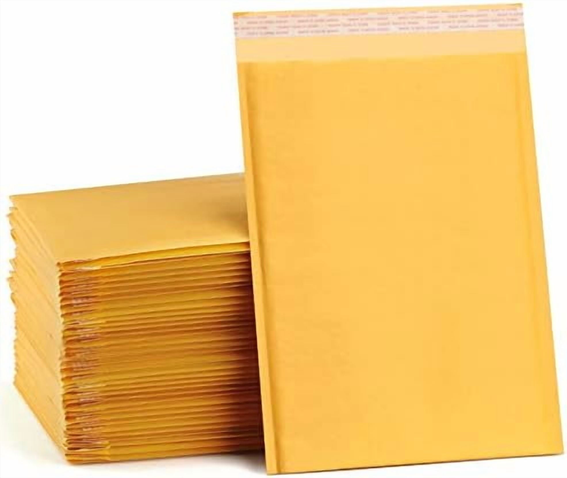Kraft Bubble Mailers 10.5x16 Inch 25 Pack Usable Size 10.5x15 Yellow ...