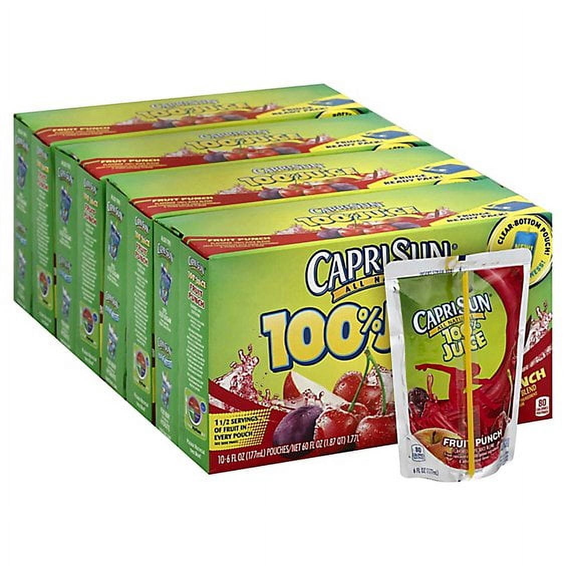 Kraft Capri Sun Fruit Dive Juice - 6 Ounce - 10 per pack (4 Packs Total ...