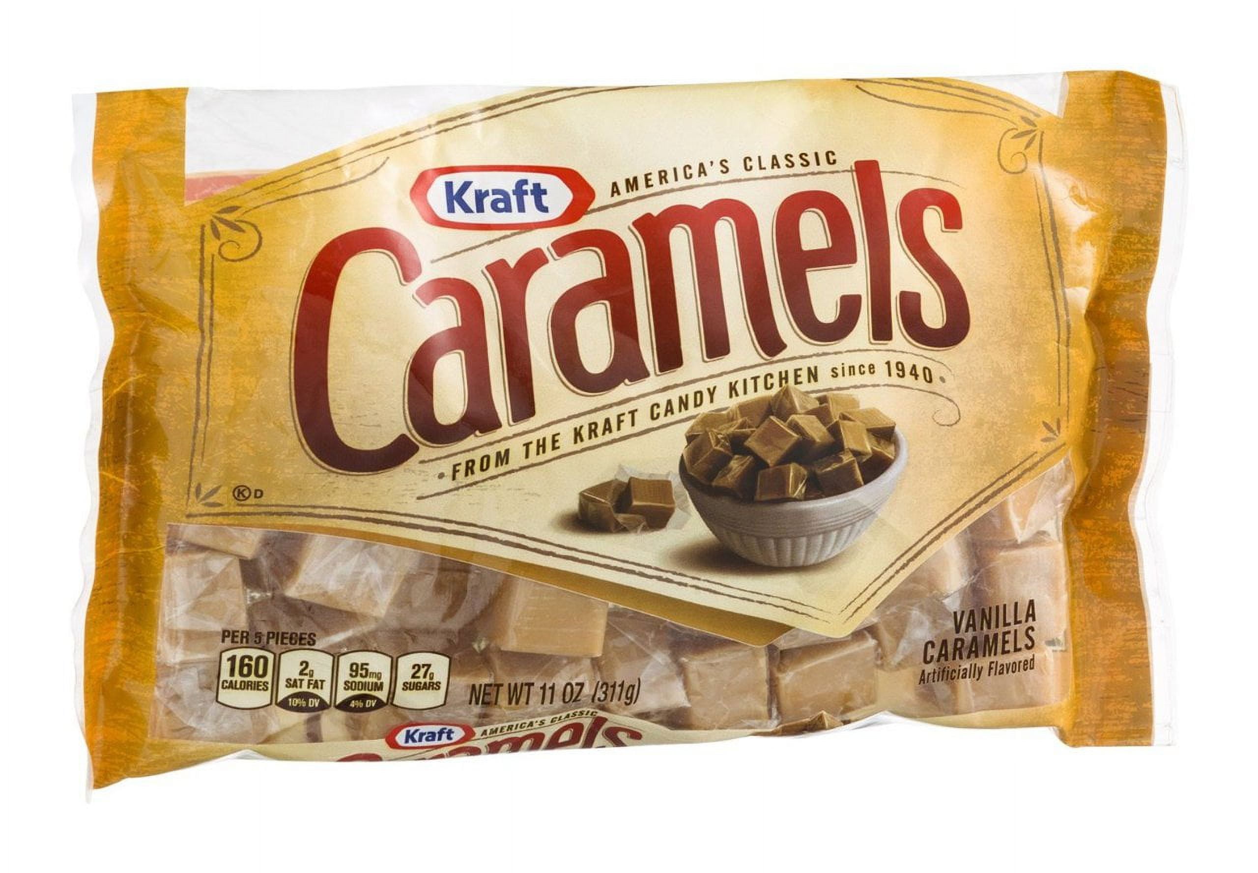 Kraft Caramels, Vanilla, 11 Oz (Pack of 12) - Walmart.com