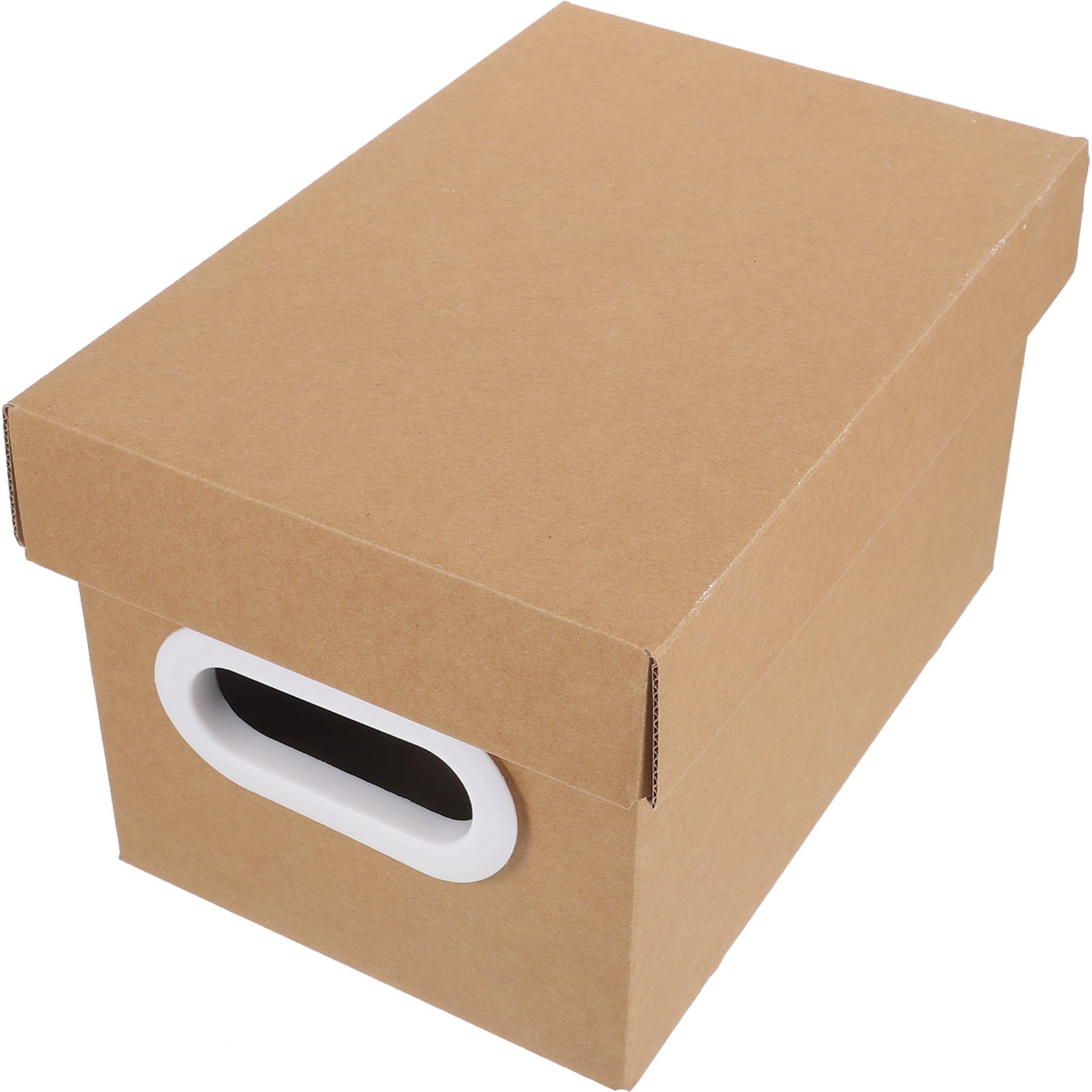 Kraft Storage Box with Lid for Home Office Bedroom and Wardrobe Multi ...