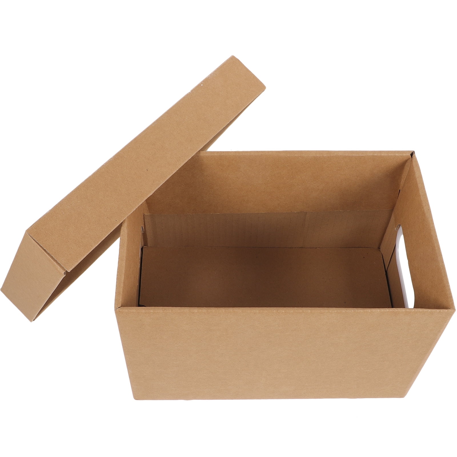 Kraft Carton with Lid Gift Box Moving Office File Storage The Baskets ...