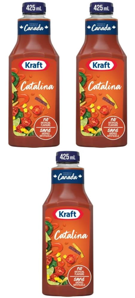 Kraft Catalina Salad Dressing, 425ml (3 Pack) - Walmart.com