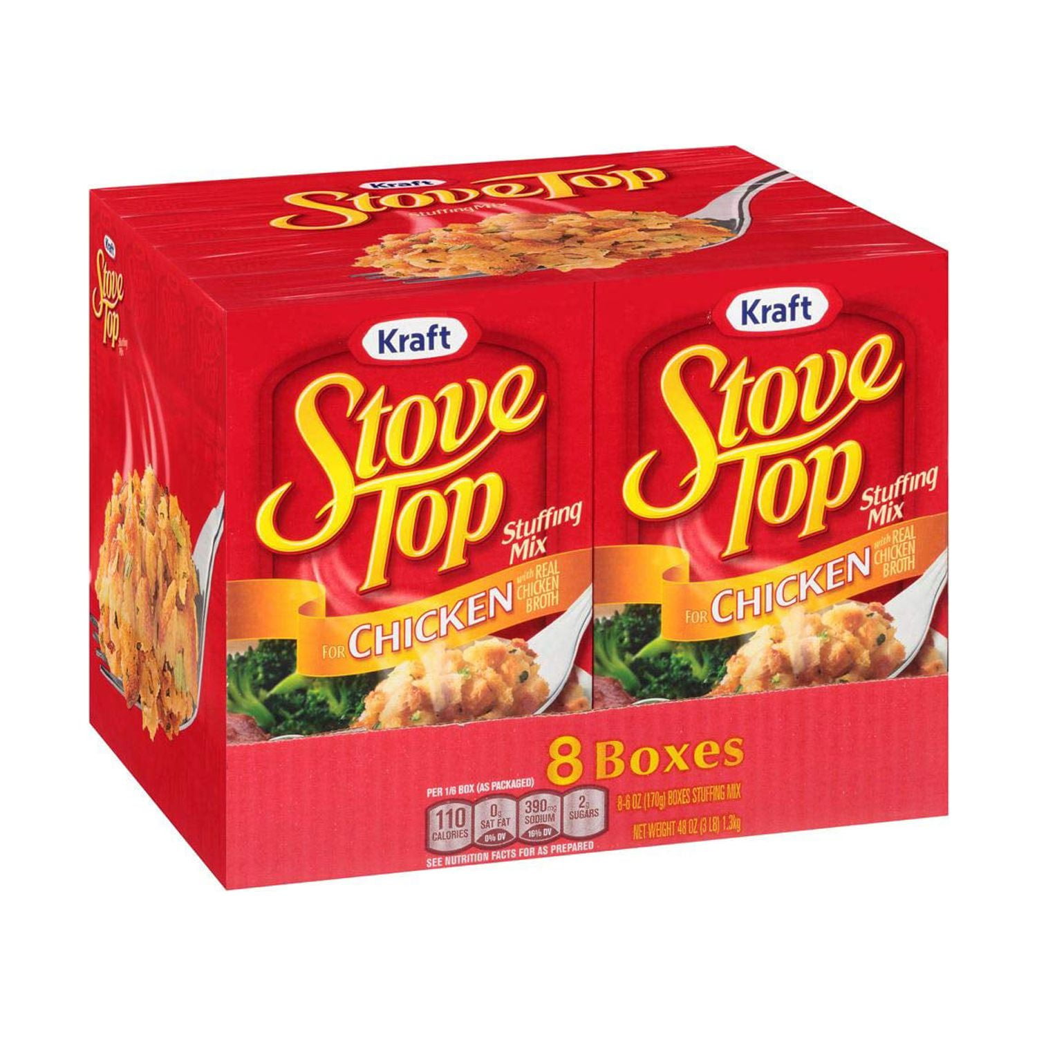 Kraft Chicken Stove Top Stuffing Mix (6 oz. Box, 8 ct.) - Walmart.com