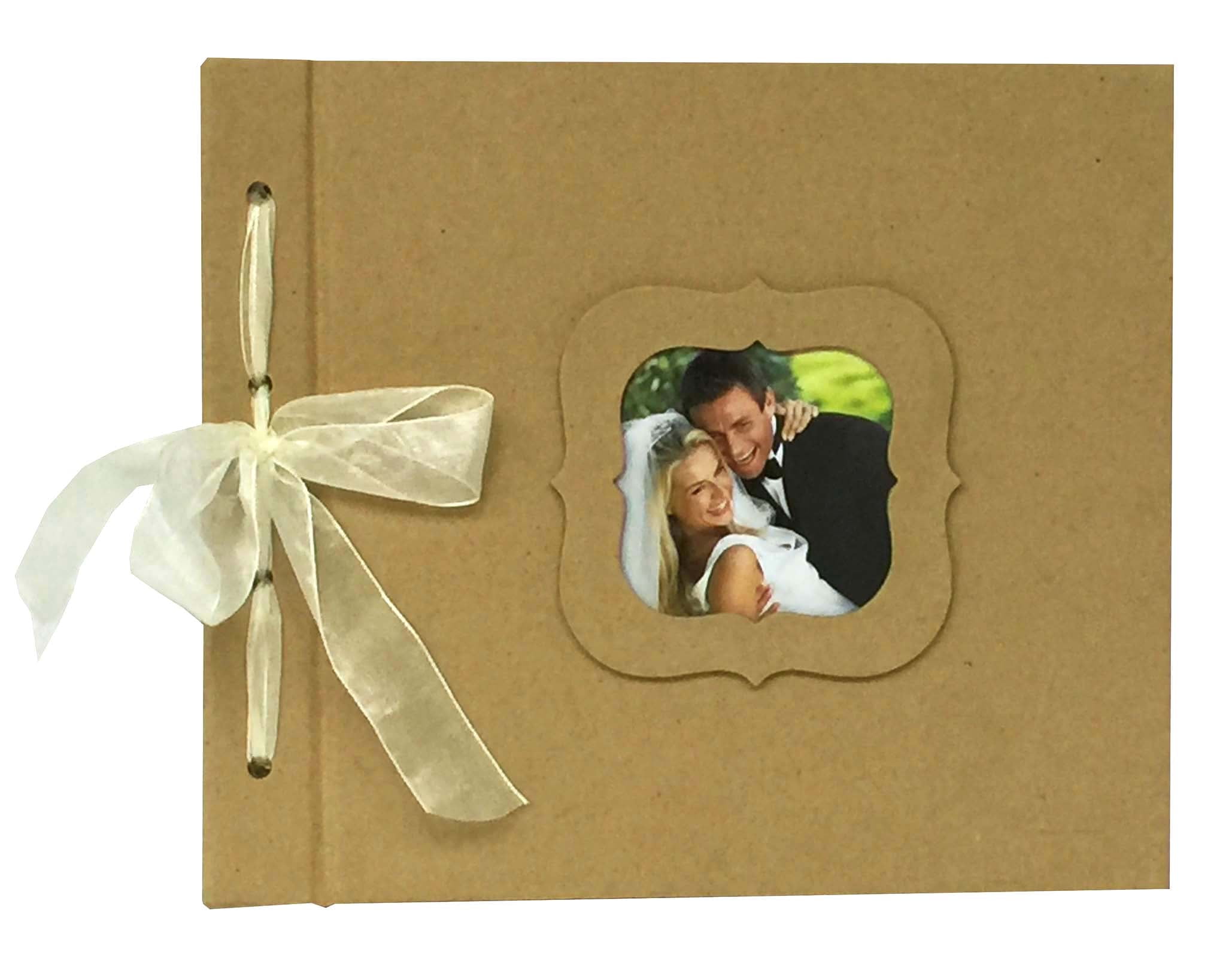 Kraft Chipboard Album with Bow By Recollections® - Walmart.com