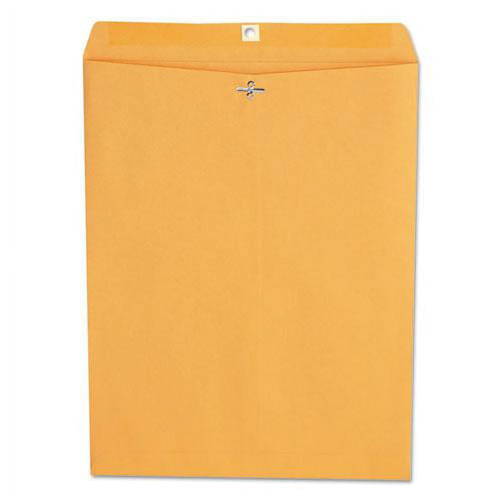 Kraft Clasp Envelope, #110, Square Flap, Clasp/gummed Closure, 12 X 15. ...