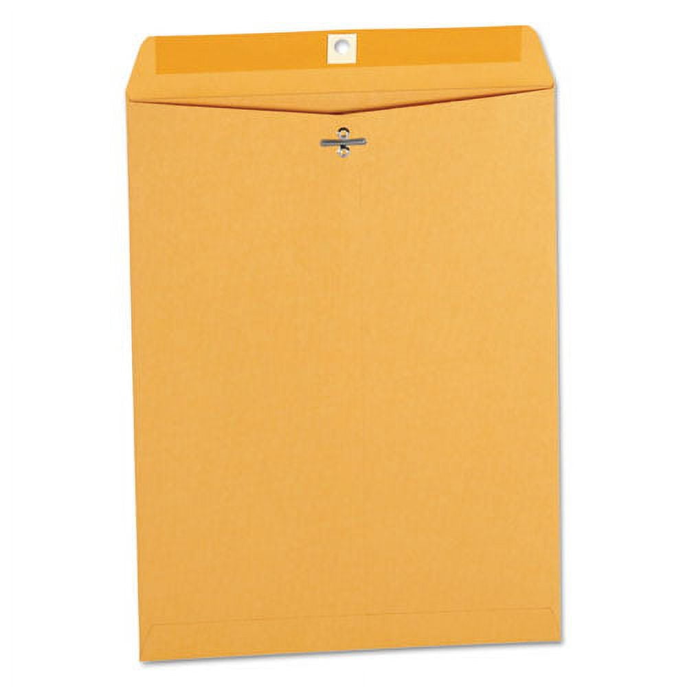 Kraft Clasp Envelope, #12 1/2, Square Flap, Clasp/gummed Closure, 9.5 X ...