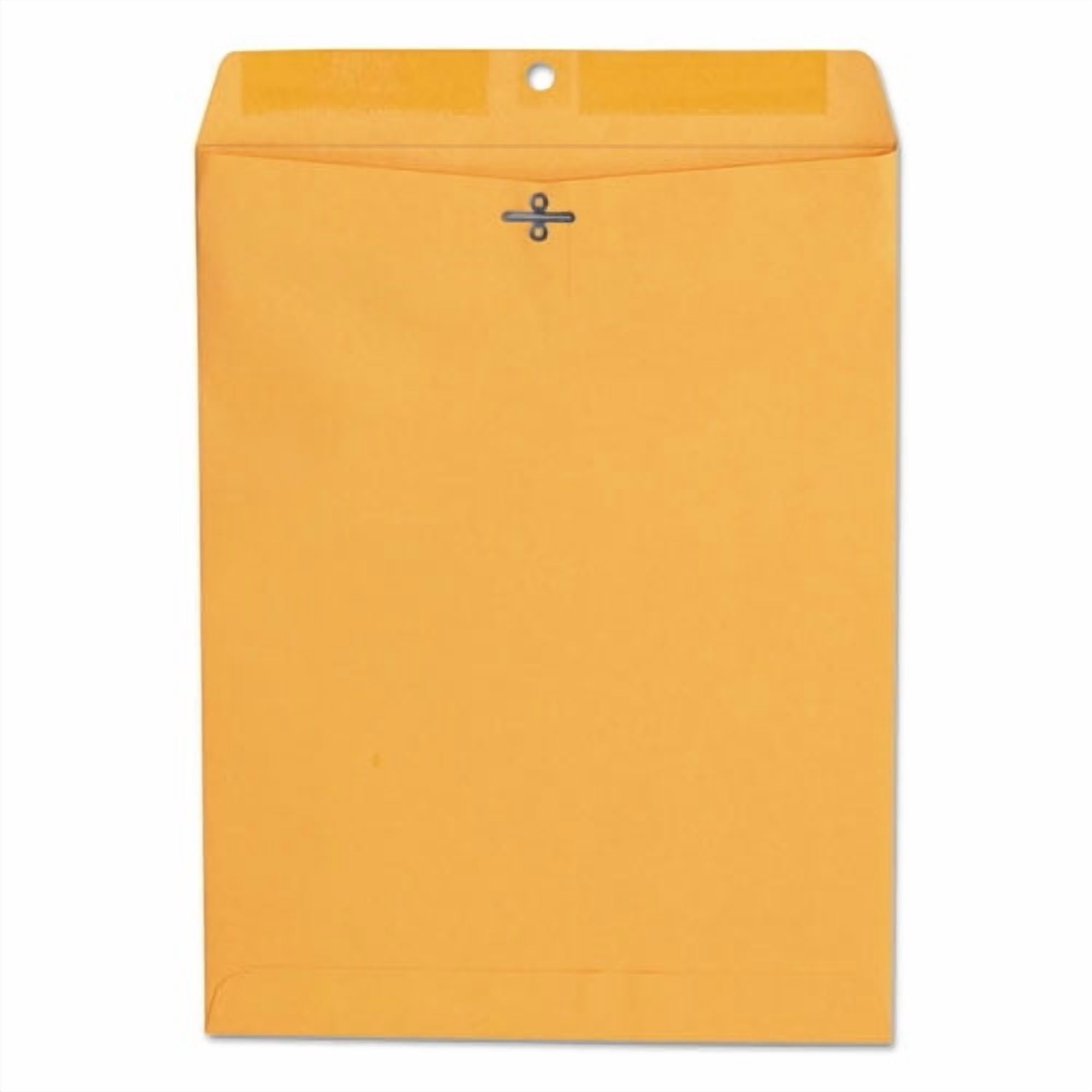 Kraft Clasp Envelope, 28 lb Kraft Stock, #97, Square Flap, Clasp/Gummed ...
