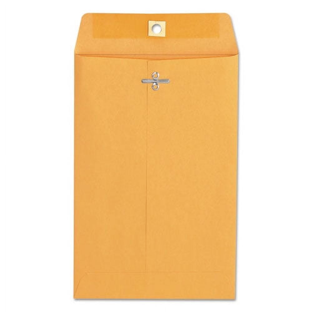 Kraft Clasp Envelope, #55, Square, Clasp/gummed Closure, 6 X 9, Brown ...