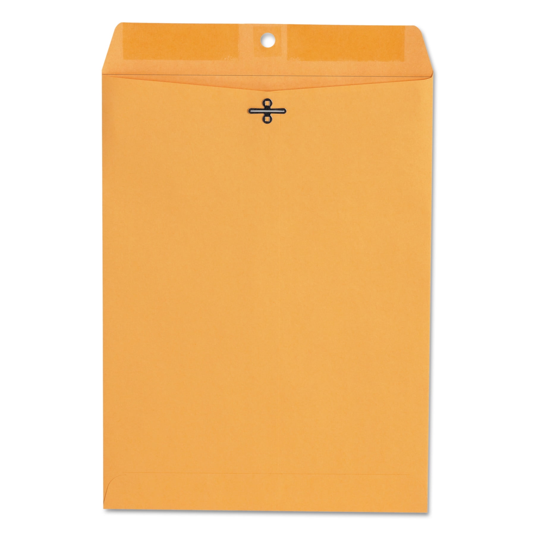 Kraft Clasp Envelope, #90, Square Flap, Clasp/gummed Closure, 9 X 12 ...