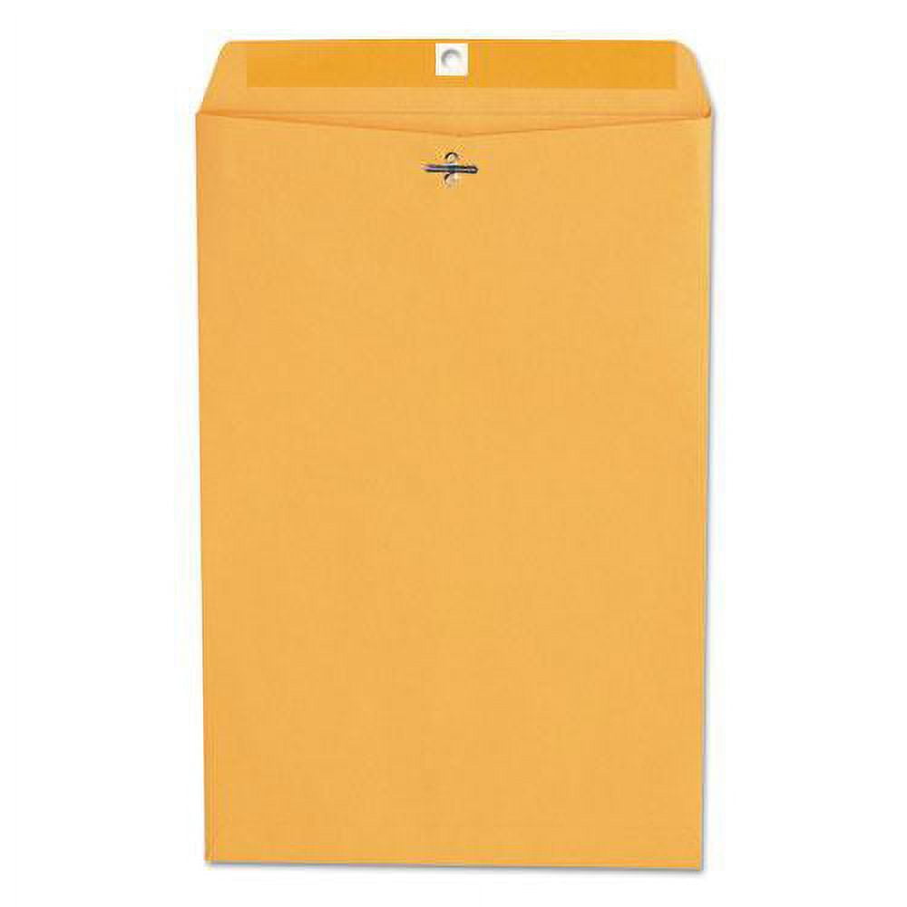 Kraft Clasp Envelope, #98, Square Flap, Clasp/gummed Closure, 10 X 15 ...