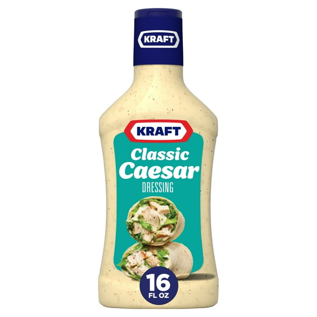 Kraft Classic Caesar Dressing 16 fl oz Bottle (Pack of 4) - Walmart.com