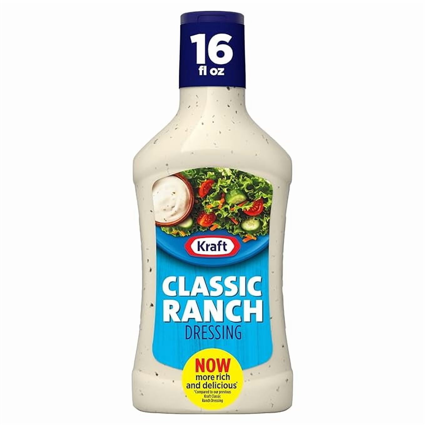 Kraft Classic Ranch Dressing, 16 fl oz Bottle - Walmart.com