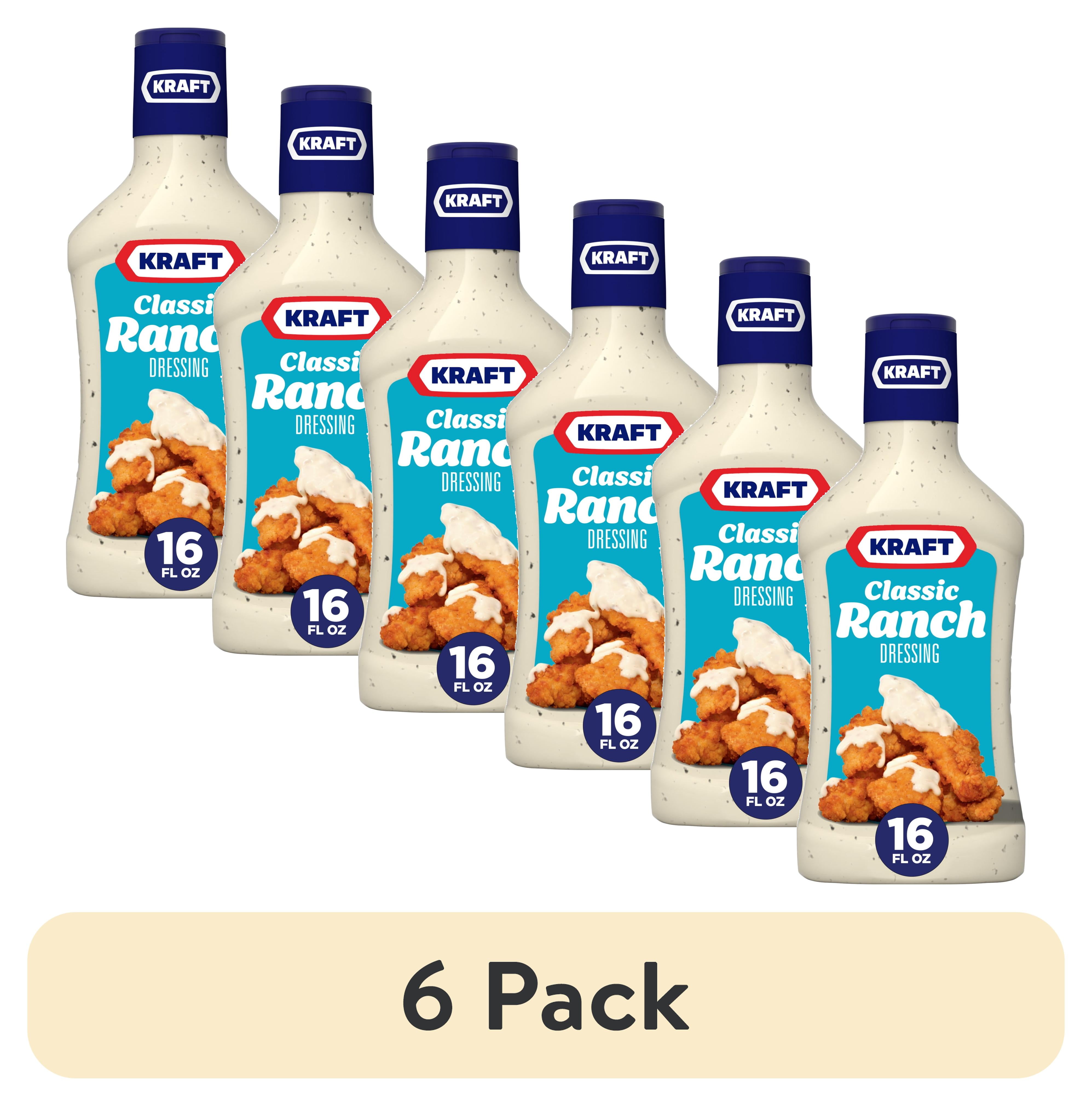 (6 pack) Kraft Classic Ranch Dressing, 16 fl oz Bottle - Walmart.com