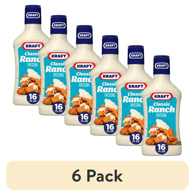 (6 pack) Kraft Classic Ranch Dressing, 16 fl oz Bottle - Walmart.com