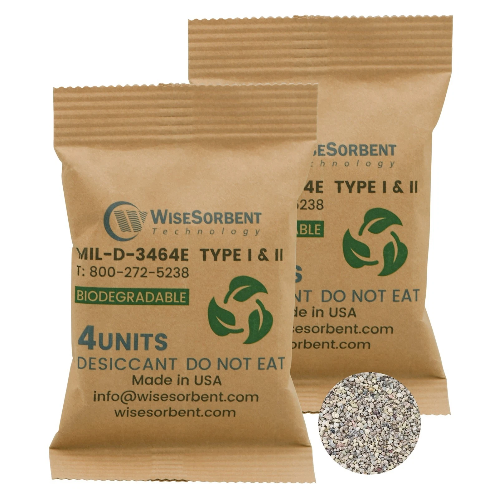 Kraft Clay 132 Gram 3 Packs Desiccants Packs For Safe Dehumidifier For ...