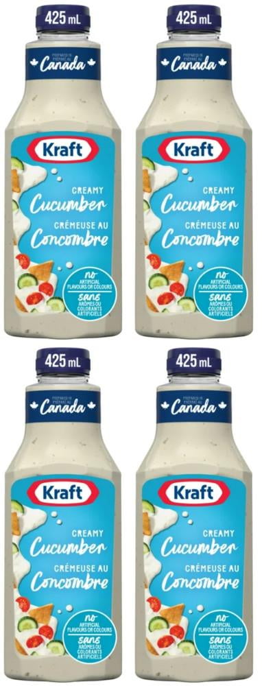 Kraft Creamy Cucumber Salad Dressing, 425ml (4 Pack) - Walmart.com
