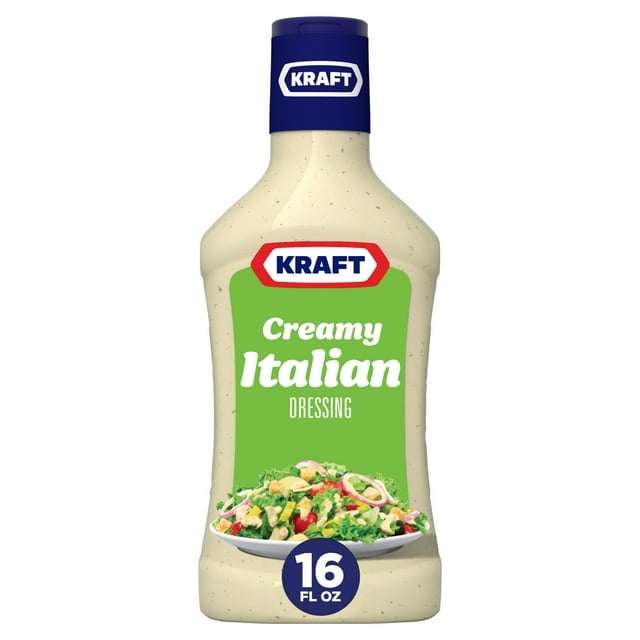 Kraft Creamy Italian Dressing, 16 fl oz Bottle, Pack of 4 - Walmart.com