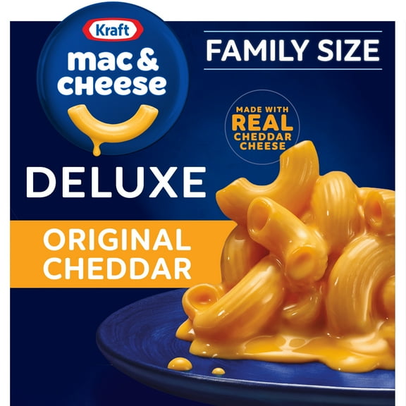 Pack of 1 Kraft Deluxe Sharp Cheddar Macaroni & Cheese Dinner (14 oz ...