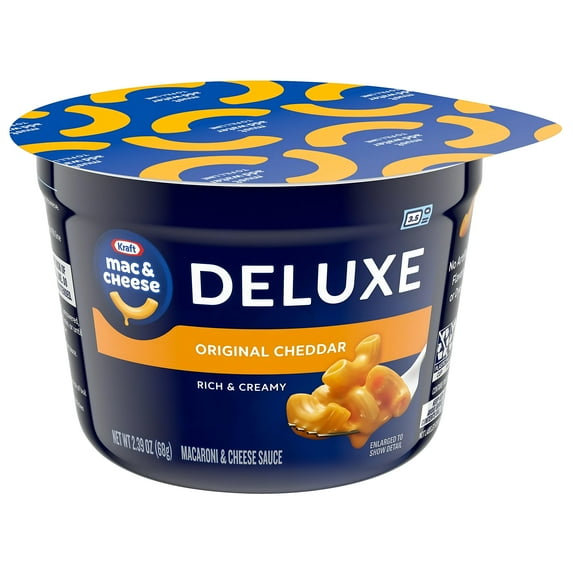Kraft Deluxe Macaroni and Cheese Microwaveable Cups, 2.39 oz Single ...