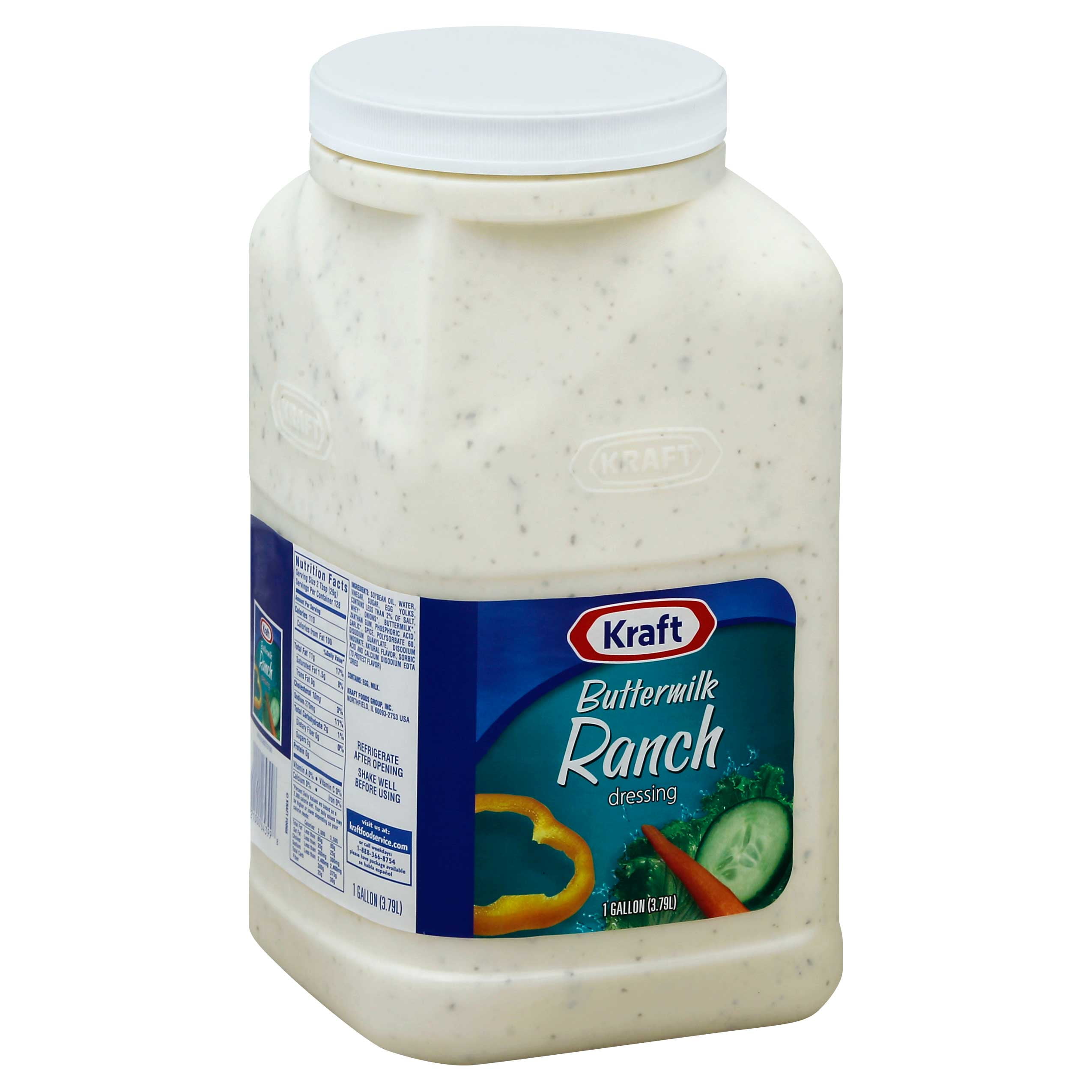 Kraft Dressing Buttermilk Ranch, 1 Gallon -- 4 Case - Walmart.com