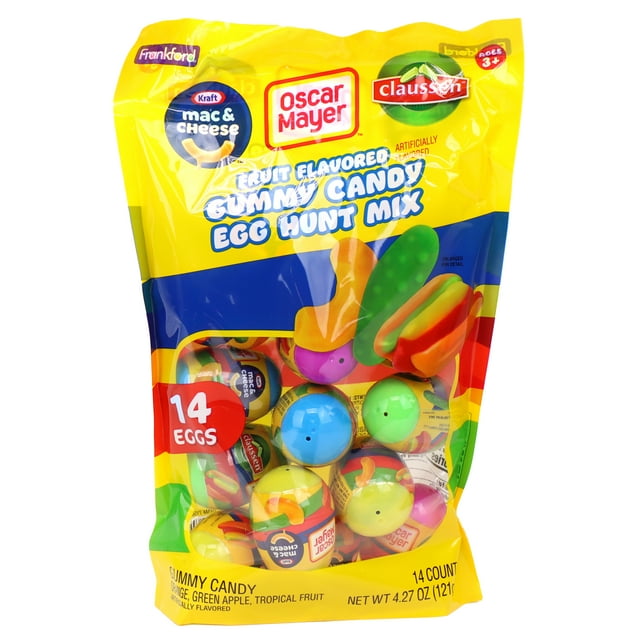 Kraft Easter Fruit Flavored Gummy Candy Egg Hunt Mix, 14 Count ...