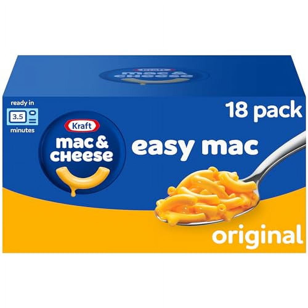Kraft Easy Mac Original Macaroni & Cheese Microwavable Dinner (18 ct ...