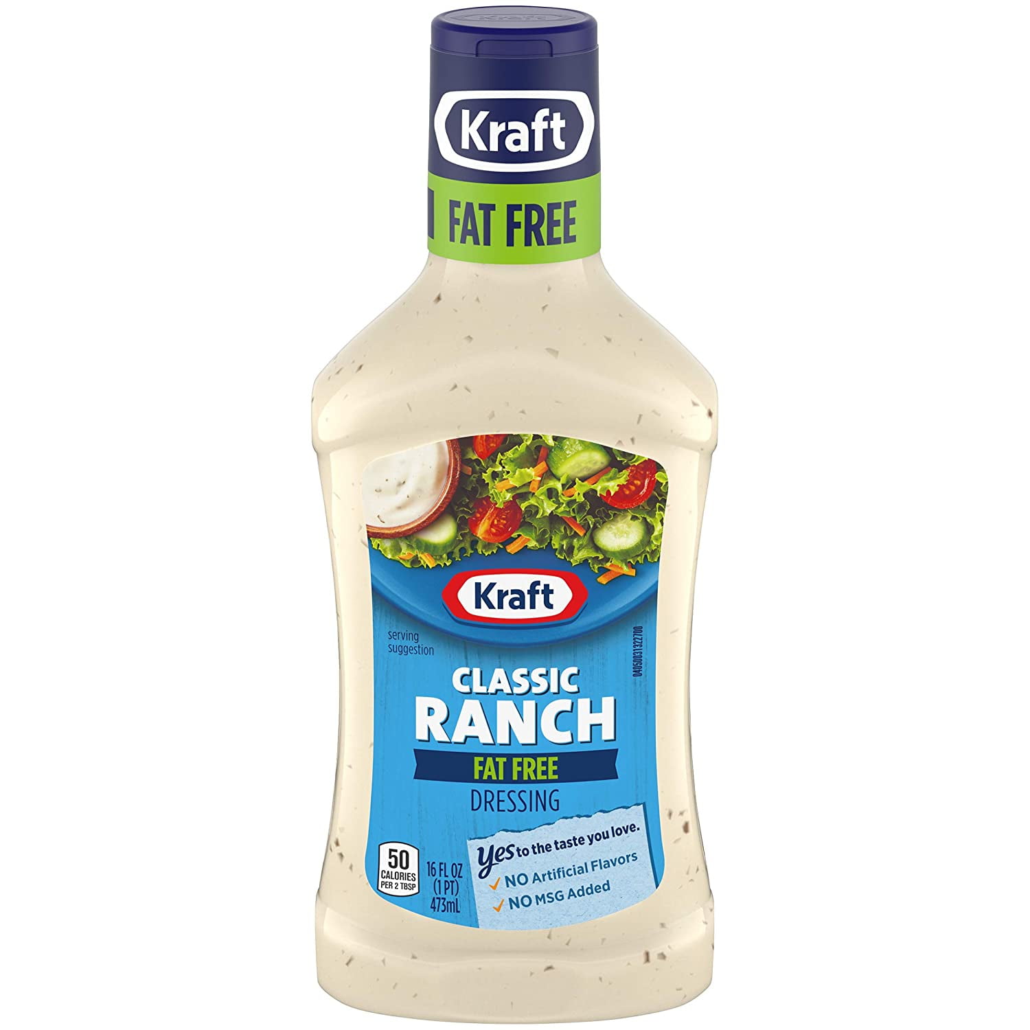 Kraft Fat Free Classic Ranch Dressing (16 Oz Bottles, Pack Of 6 ...
