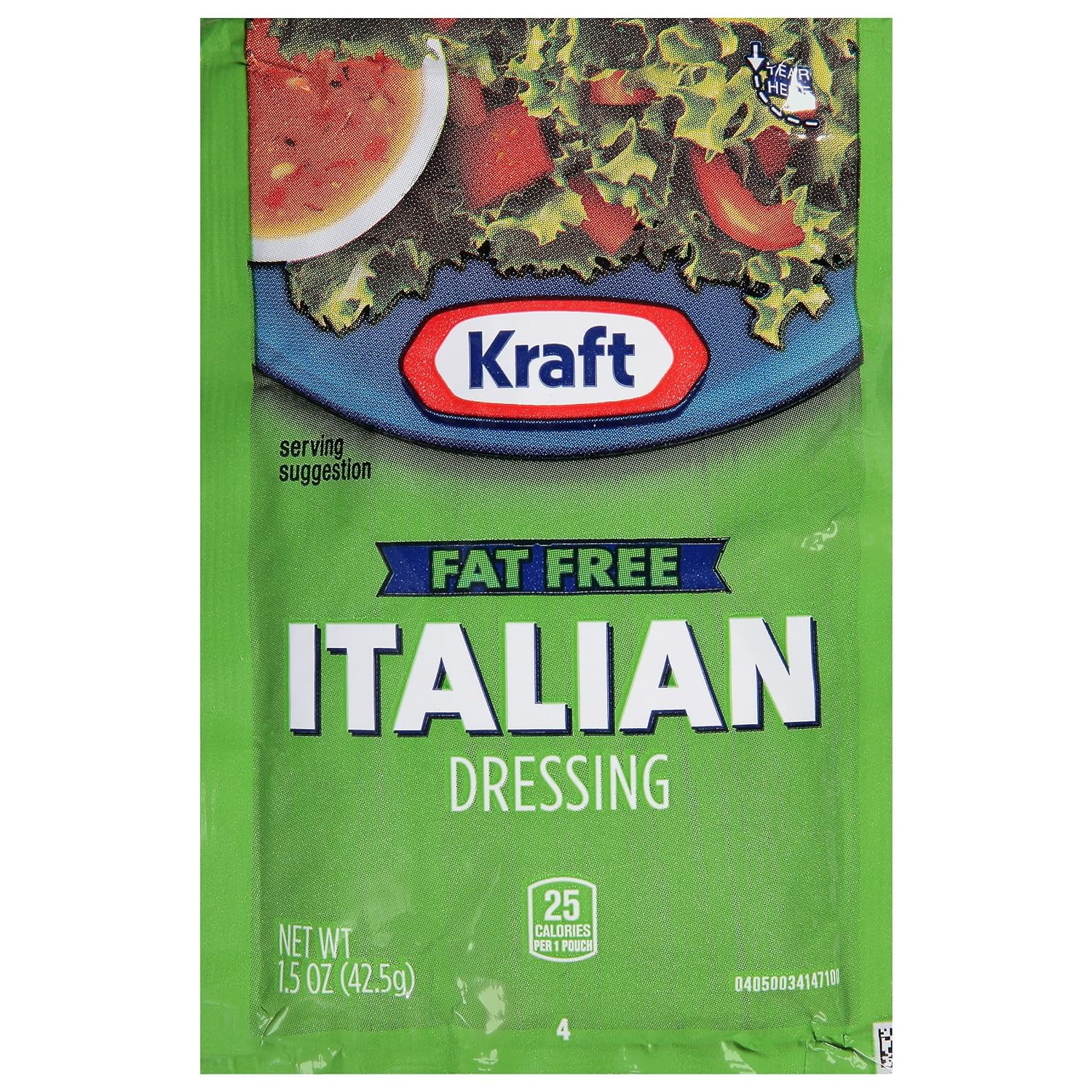 Kraft Fat Free Italian Salad Dressing Single Serve Packet (1.5 oz ...