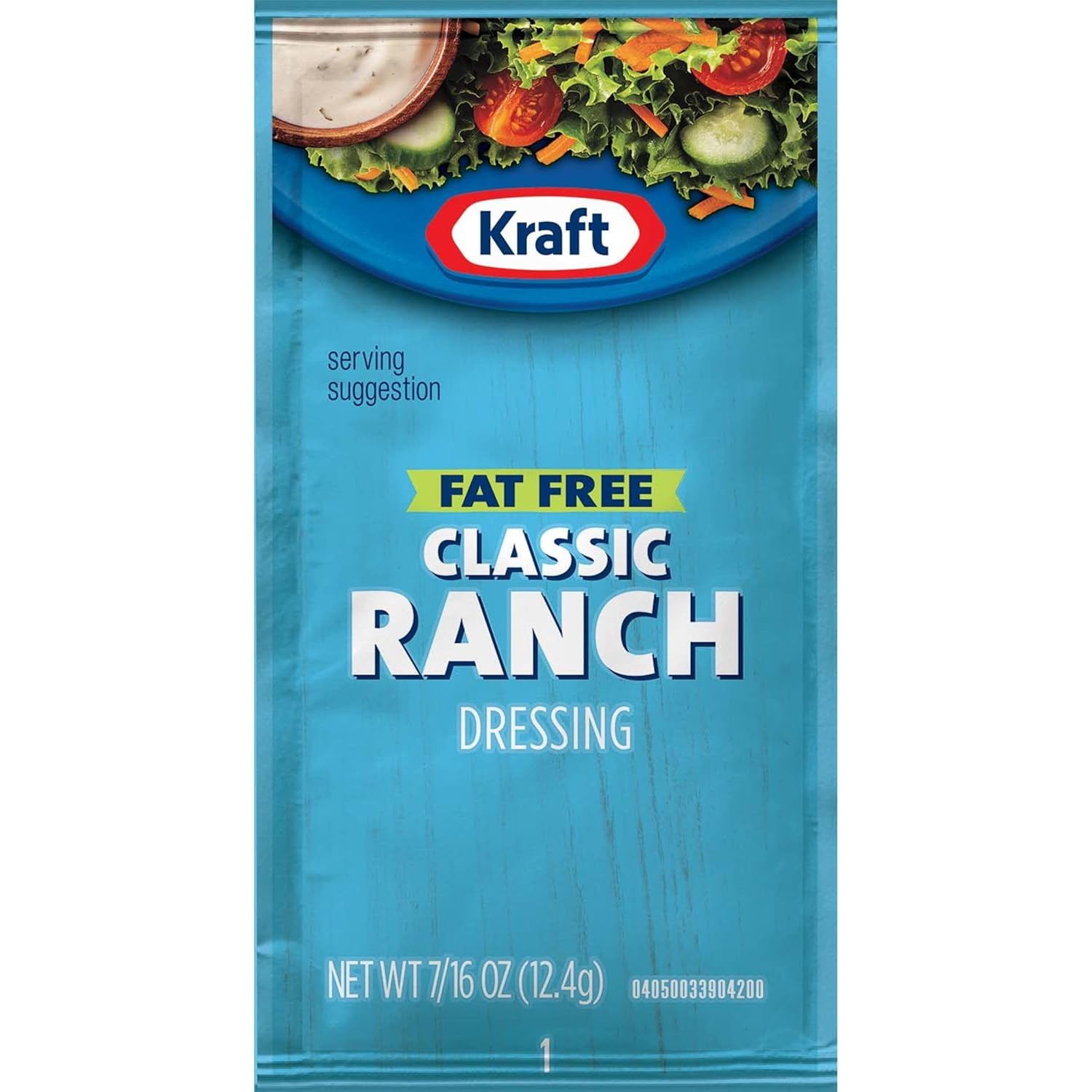 Kraft Fat Free Ranch Salad Dressing Single Serve Packet (0.44 oz ...