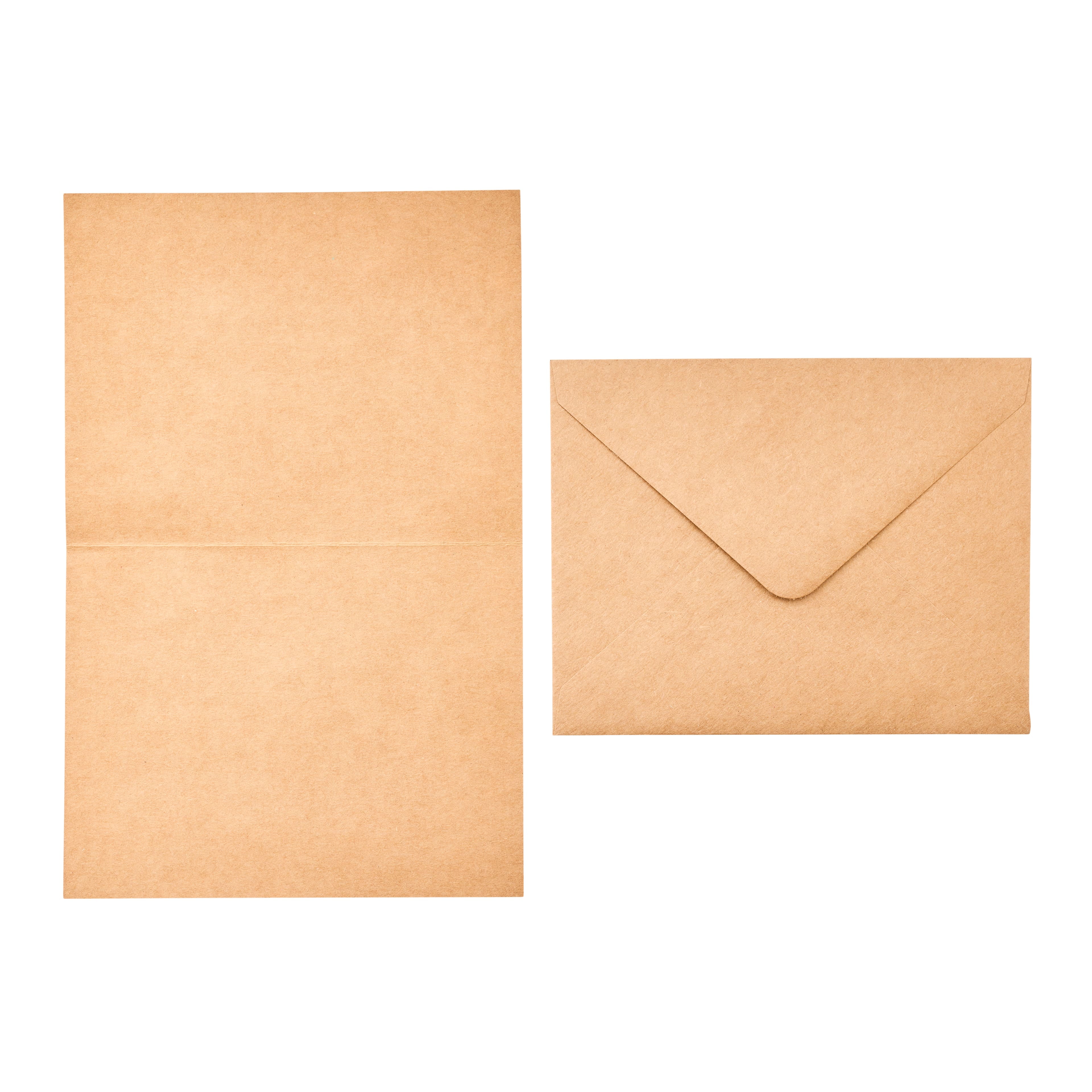 Kraft Fold Cards & Envelopes by Recollections™, 4.25" x 5.5" - Walmart.com