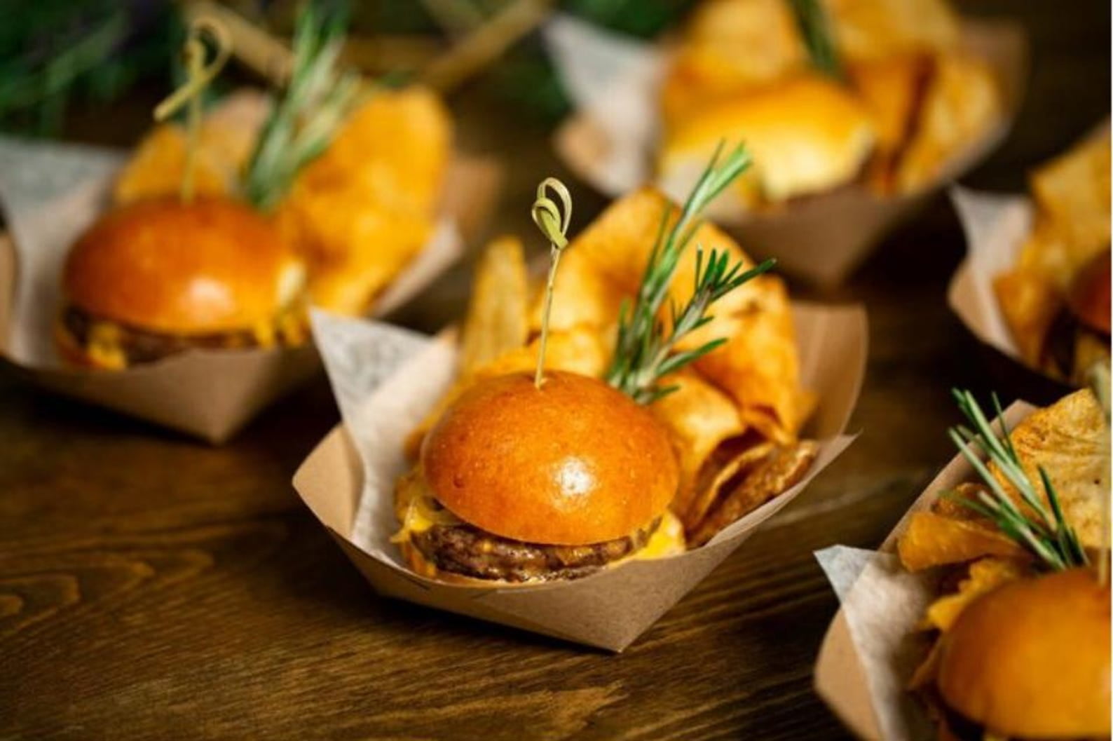 Kraft Food Favor Box for Mini Burger Appetizer w/Toothpick Set of 20 ...