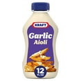 Kraft Garlic Aioli, 12 fl oz Squeeze Bottle, Creamy Sandwich Sauce ...