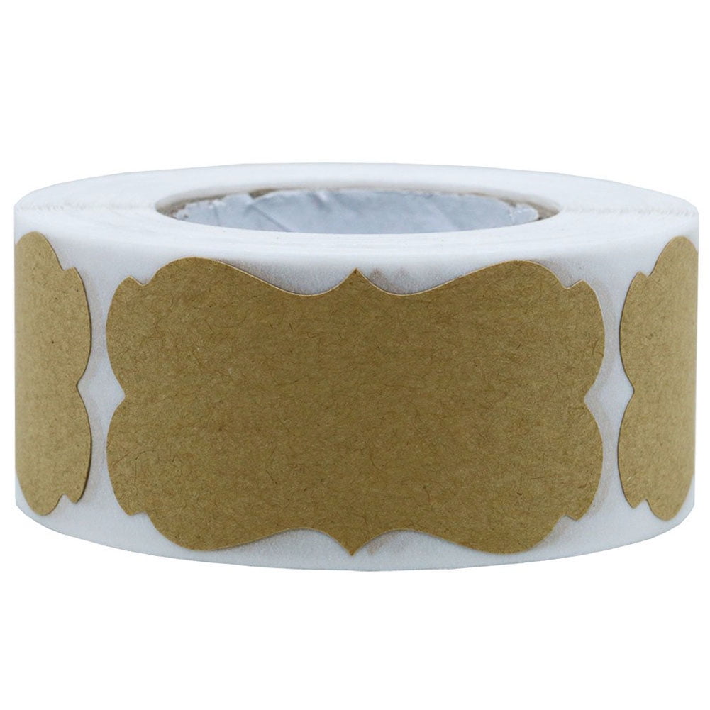 Kraft Gift Paper Tags, Blank Stickers Suitable For Gifts, Mason Jars ...